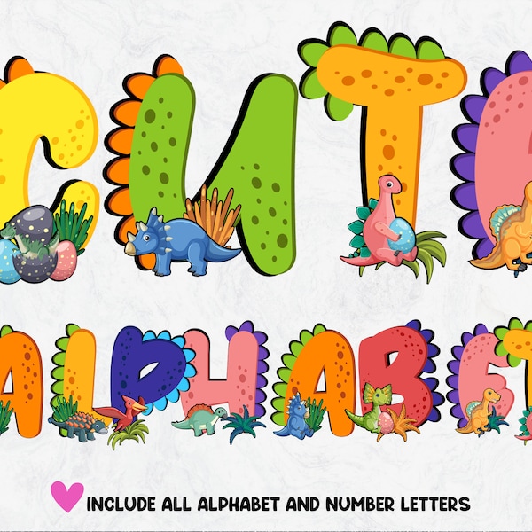 Digital Alphabet - Etsy