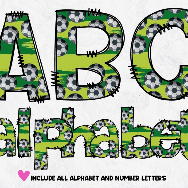 Soccer Wall Letters - Etsy