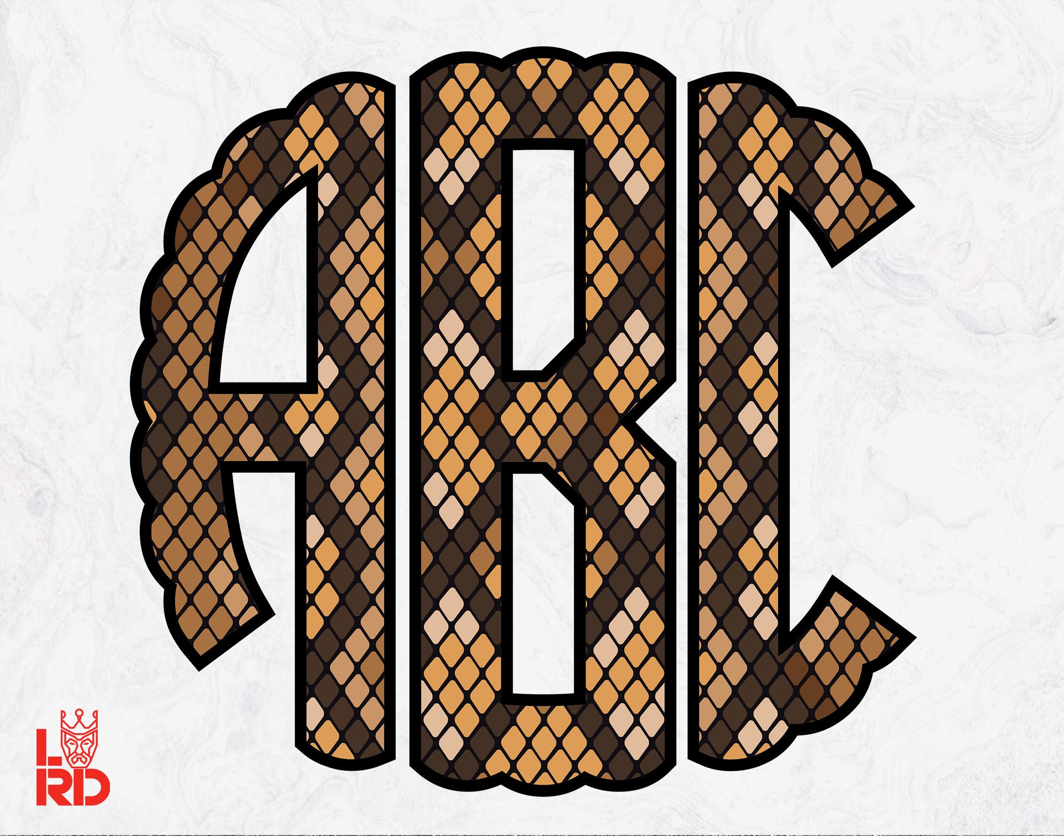 Snake Round Monogram Png, Snake Monogram Split, Snake Alphabet PNG ...
