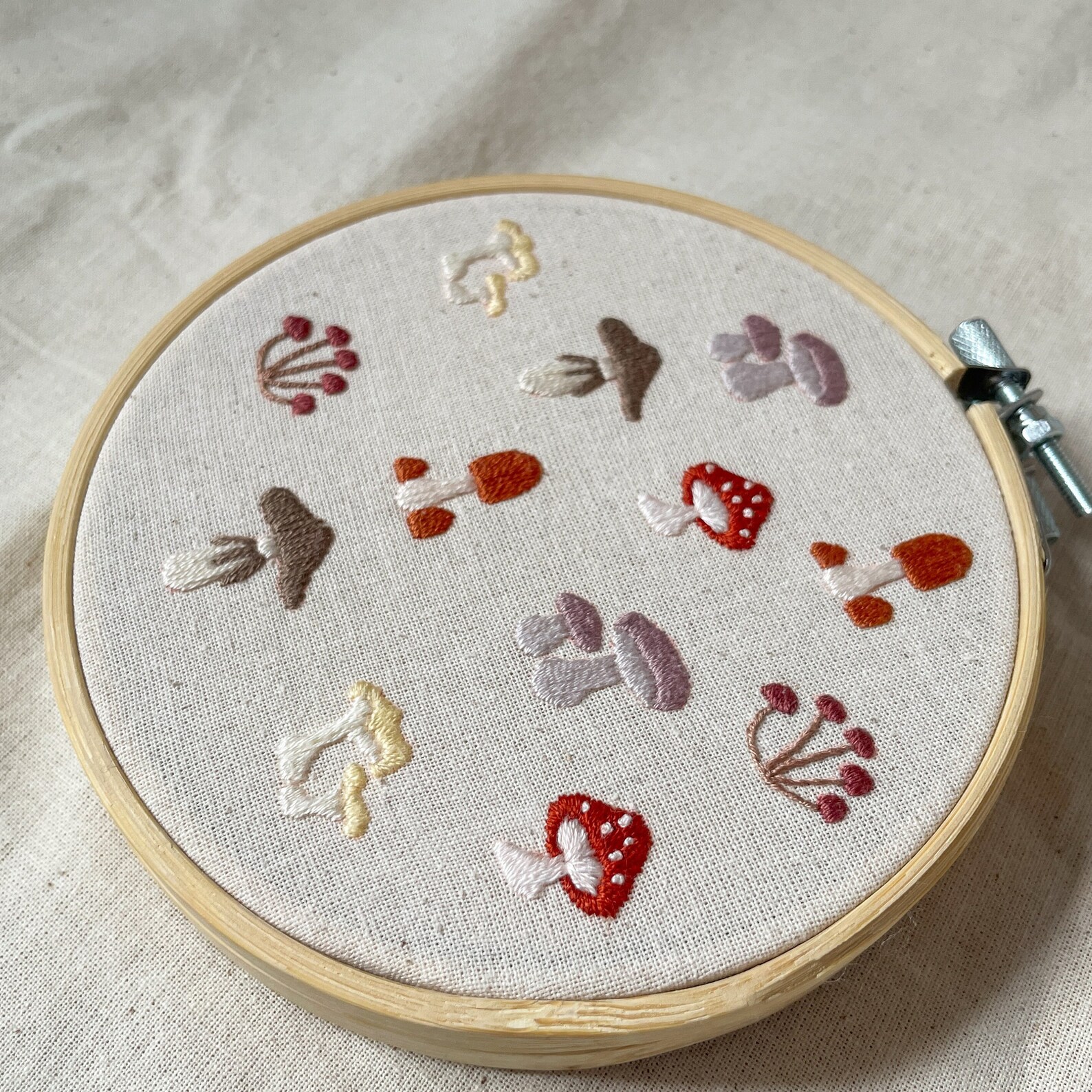 Mushrooms Embroidery PDF Pattern - Step by Step Tutorial for Beginners ...