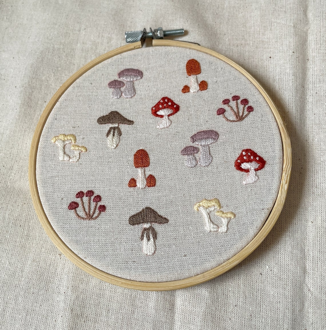 Mushrooms Embroidery PDF Pattern Step by Step Tutorial for Beginners ...