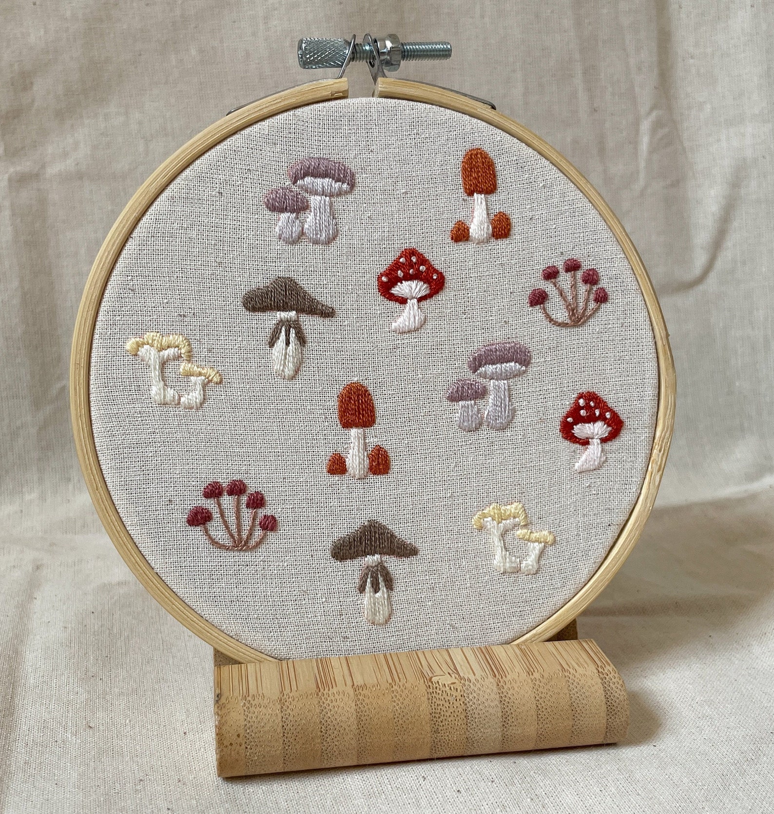 Mushrooms Embroidery PDF Pattern - Step by Step Tutorial for Beginners ...