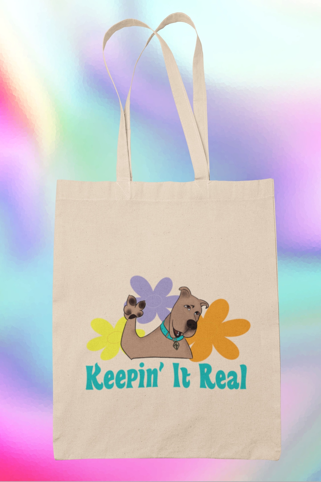 Scooby Doo Bag, keepin' It Real Canvas Tote Gift for Scooby Lovers - Etsy