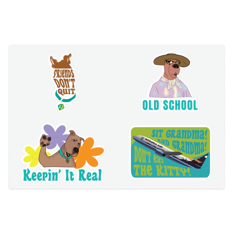 Scooby Doo Live Action Sticker Sheet - Etsy