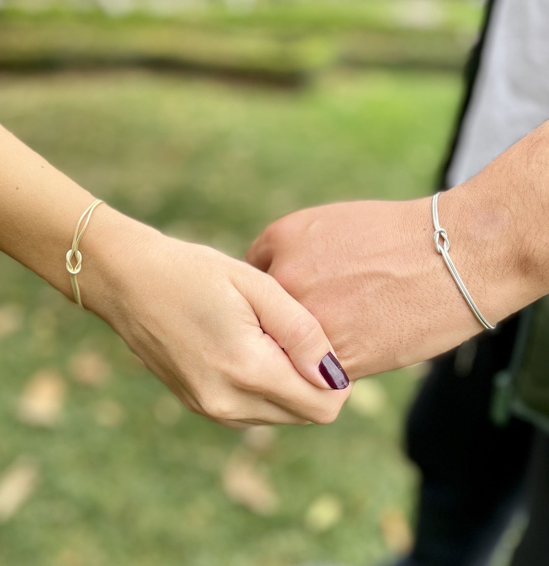 Sterling Silver Love Bracelet Set, Chic Silver Love Bracelet Set, Ideal ...