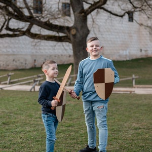 Personalized Wooden Sword, Knight Sword for Boys, Child Birthday Gift ...