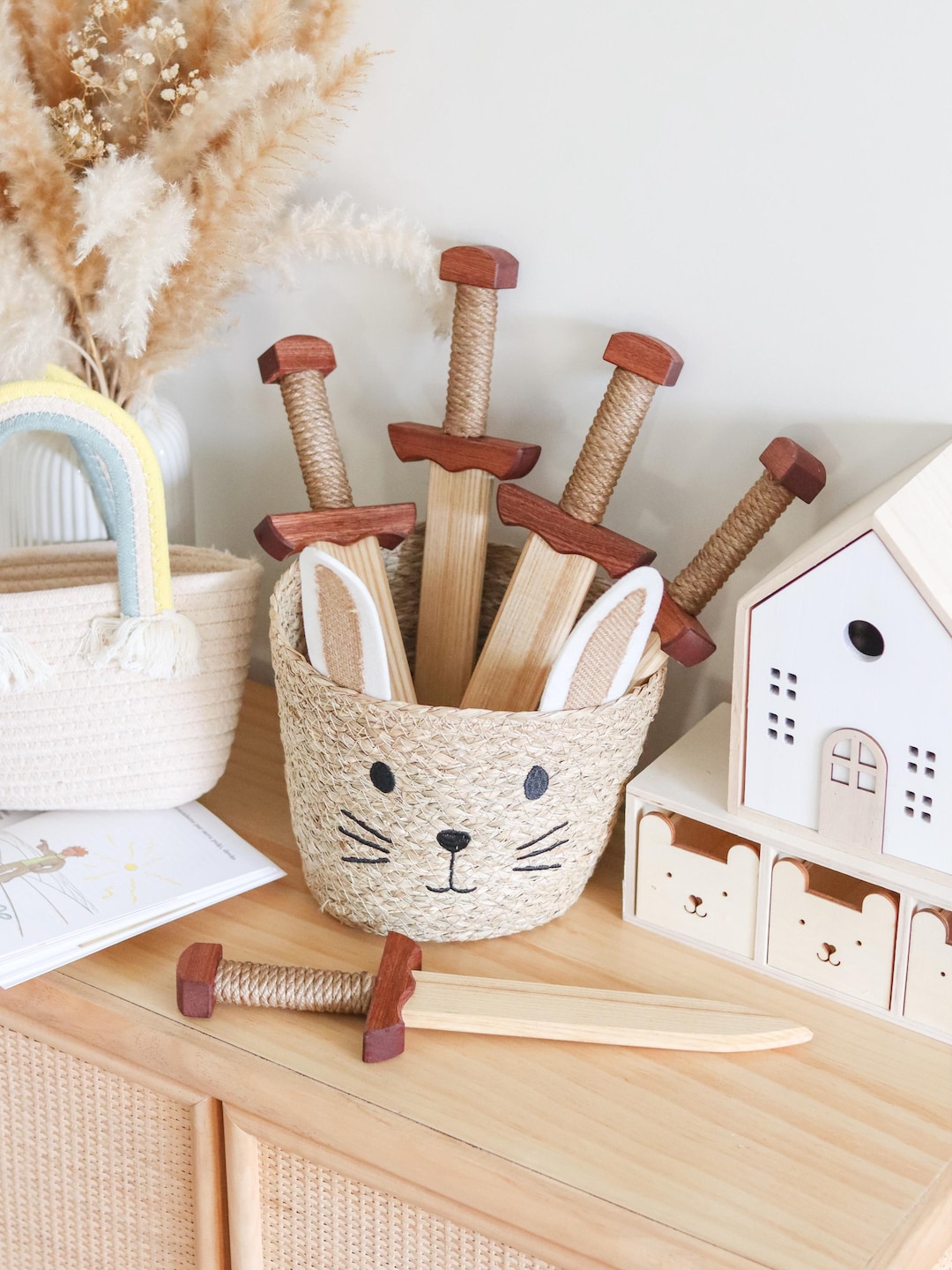 Personalized Small Wooden Sword for Kid, Wooden Toy for Little Knight ...