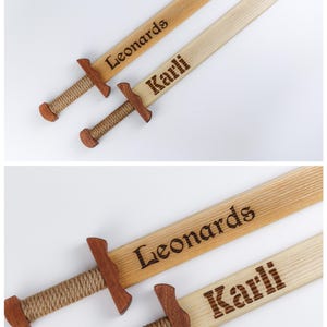 Personalized Wooden Sword, Knight Sword for Boys, Child Birthday Gift ...