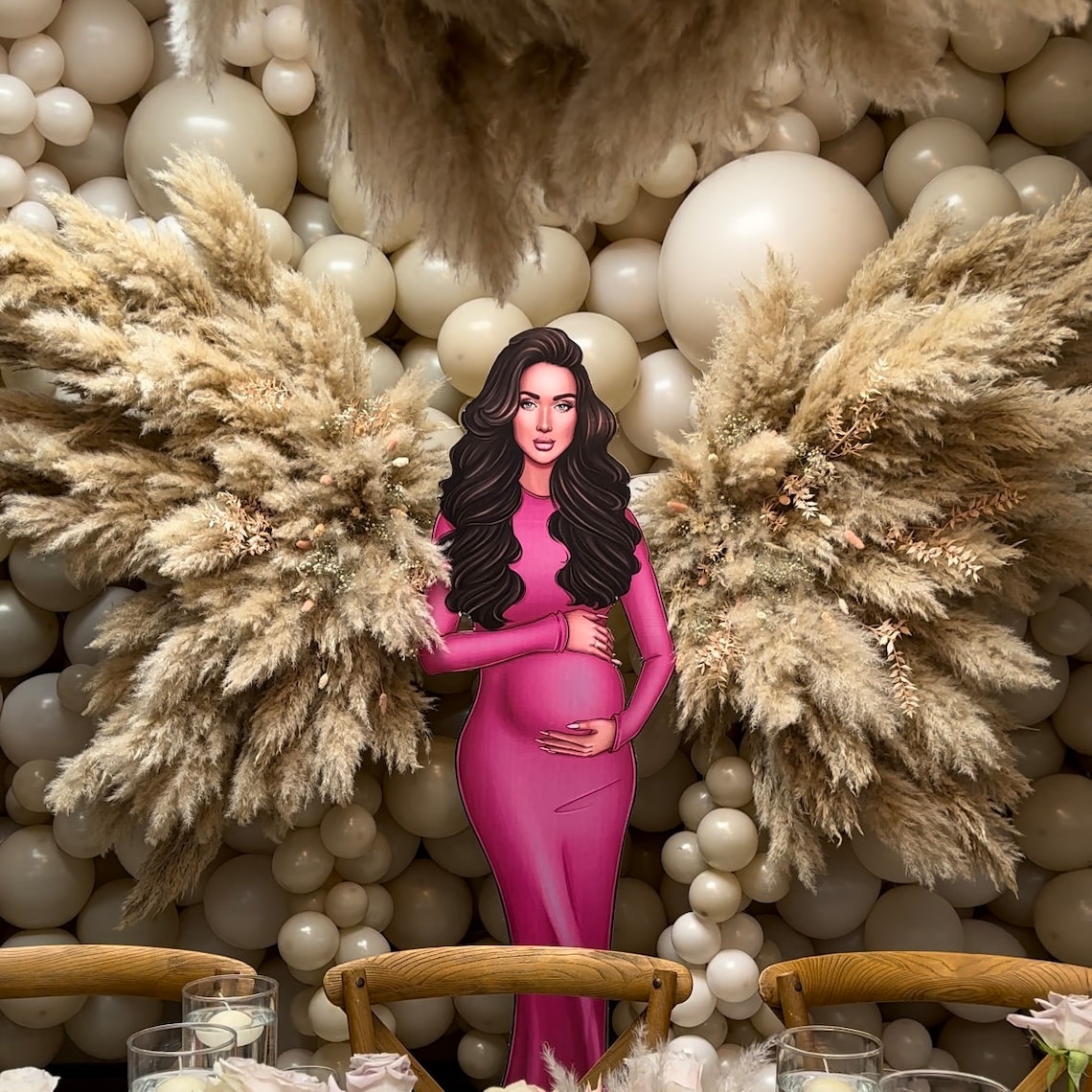 Pampas Grass Angel Wings Pampasgrass Wings Pampas Grass Arrangement Pampas Angel Wings Boho Wall ...