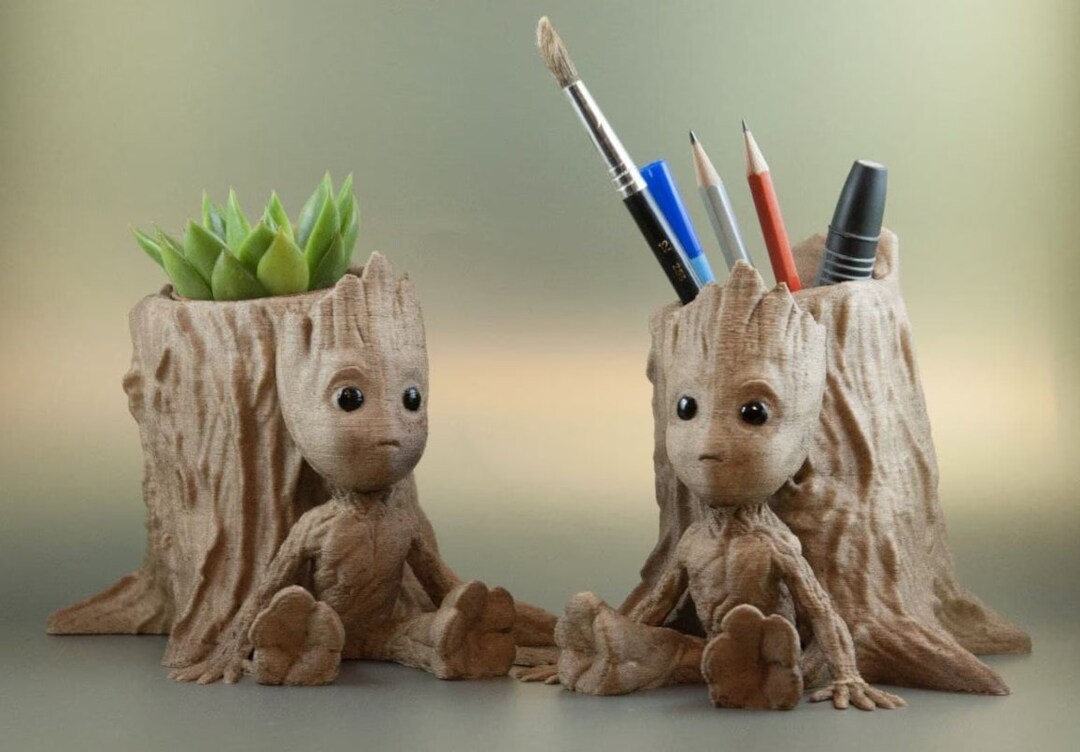 Groot Pencil Holder 3D Printer Files STL L 3D Digital Printing STL File ...