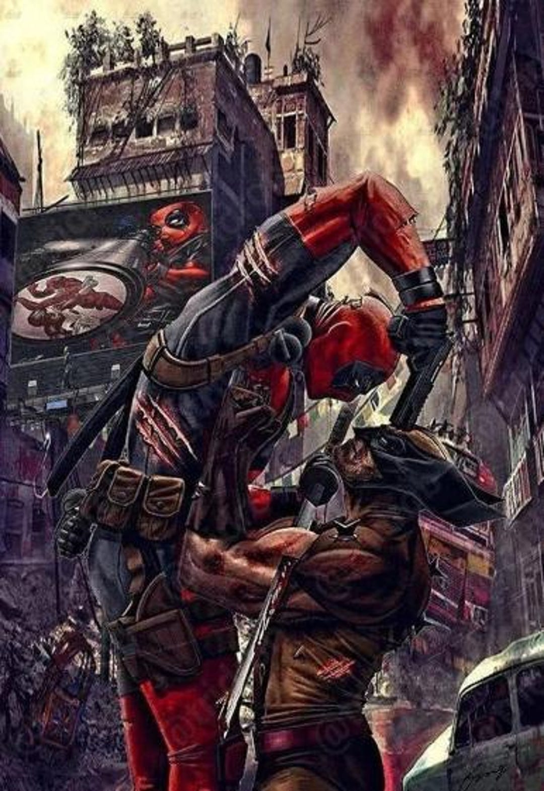 Deadpool Vs Wolverine I STL L 3D Digital Printing STL File for 3D ...