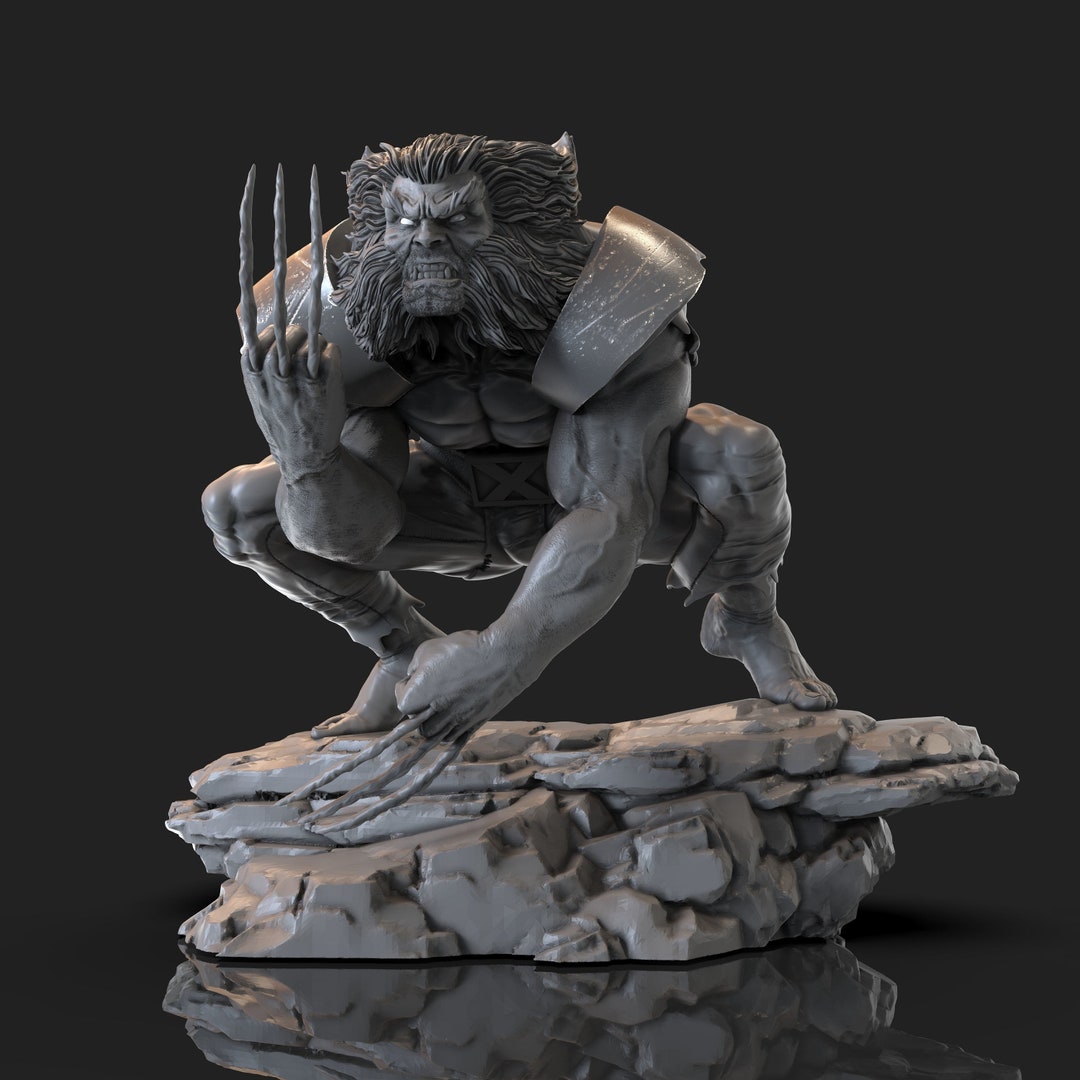 Wild Wolverine L 3D Digital Printing STL File for 3D Printers, Movie ...