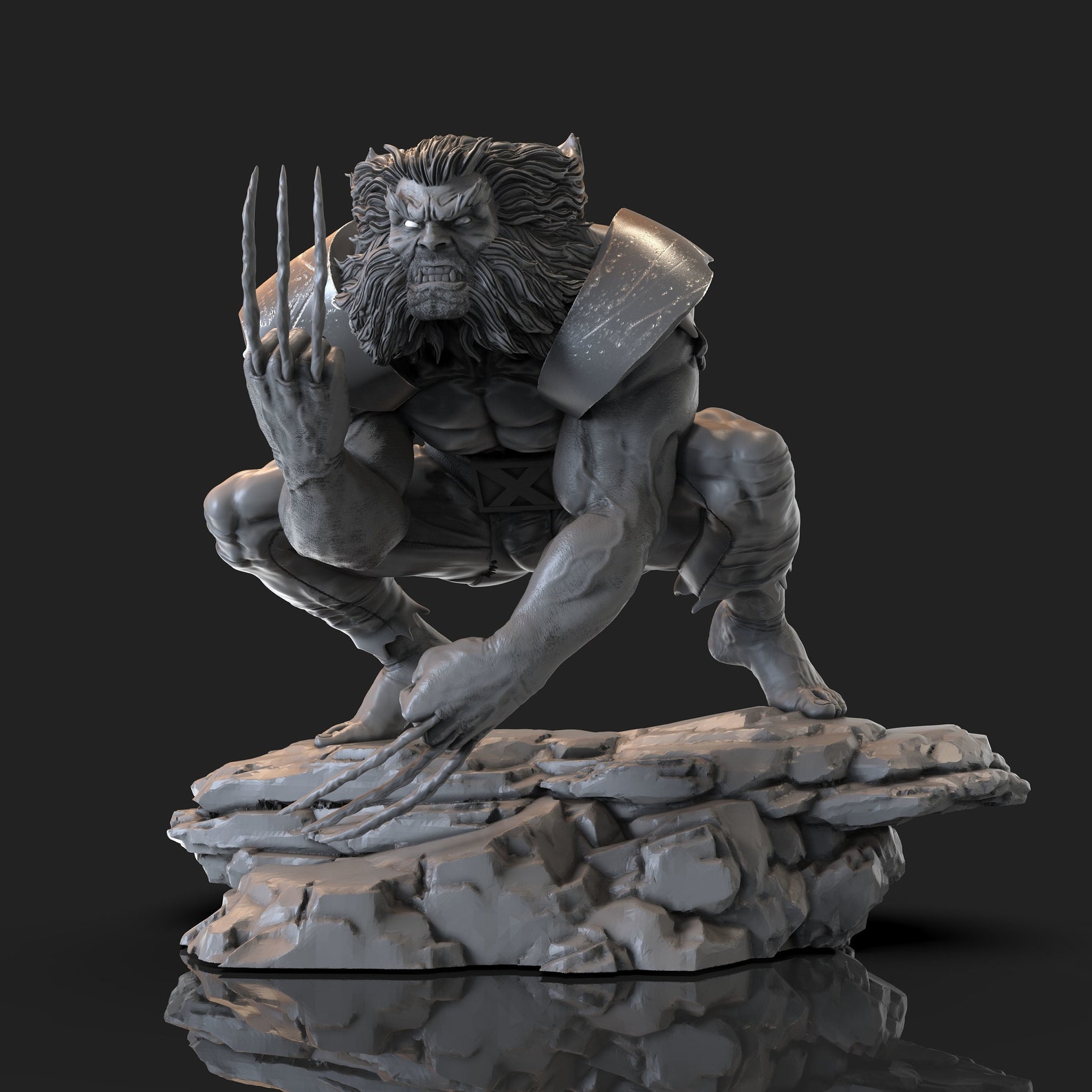 Wild Wolverine L 3D Digital Printing STL File for 3D Printers, Movie ...
