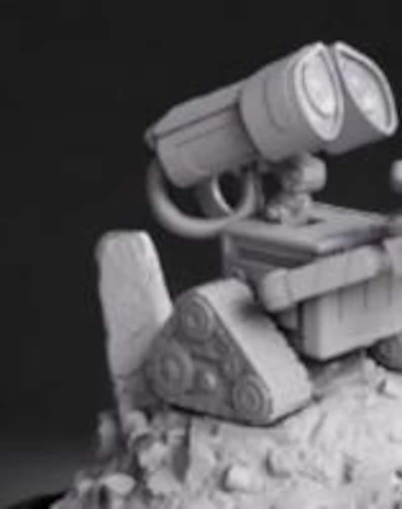 Wall-e and Eve STL, Wall-e 3D Model, Wall-e 3D Eve Sculpt L 3D Digital ...