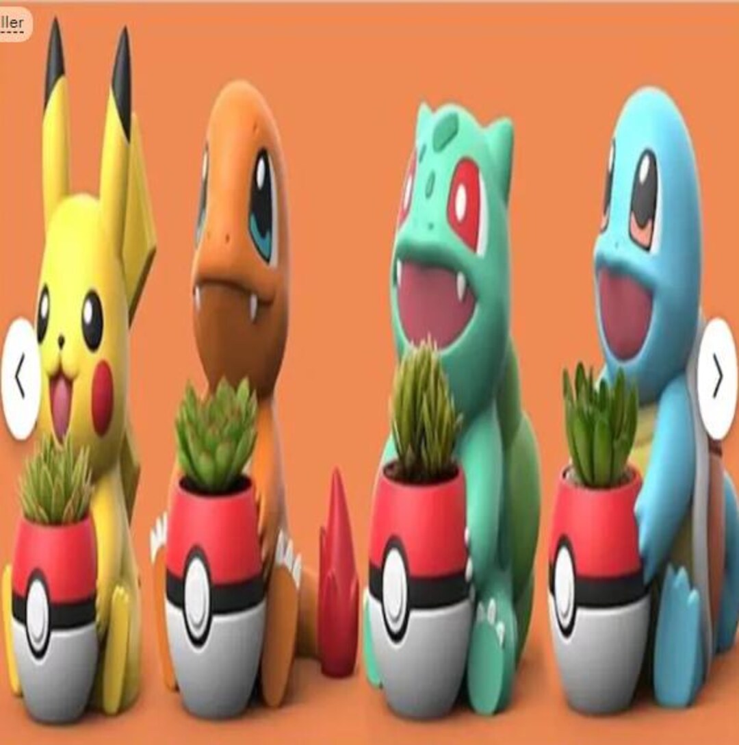 Pokemon Pot SET 5IN1I STL L 3D Digital Printing STL File for 3D ...