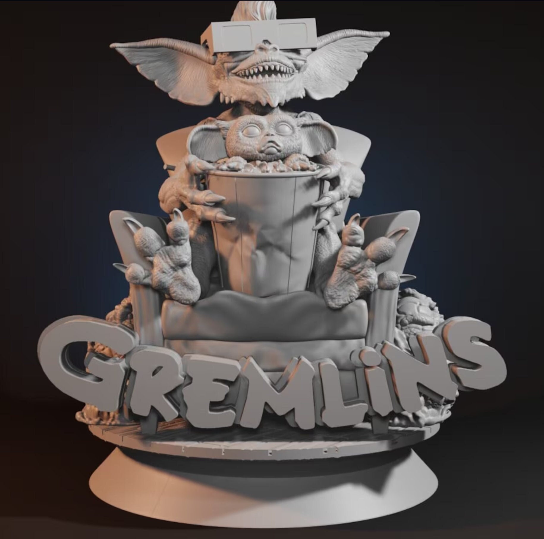 Gremlins I STL L 3D Digital Printing STL File for 3D Printers, Movie ...