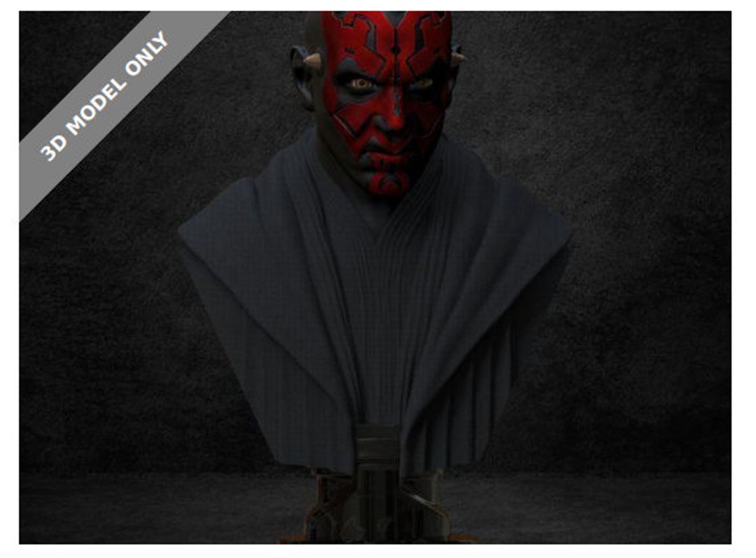 Darth Maul I STL L 3D Digital Printing STL File for 3D Printers, Movie ...