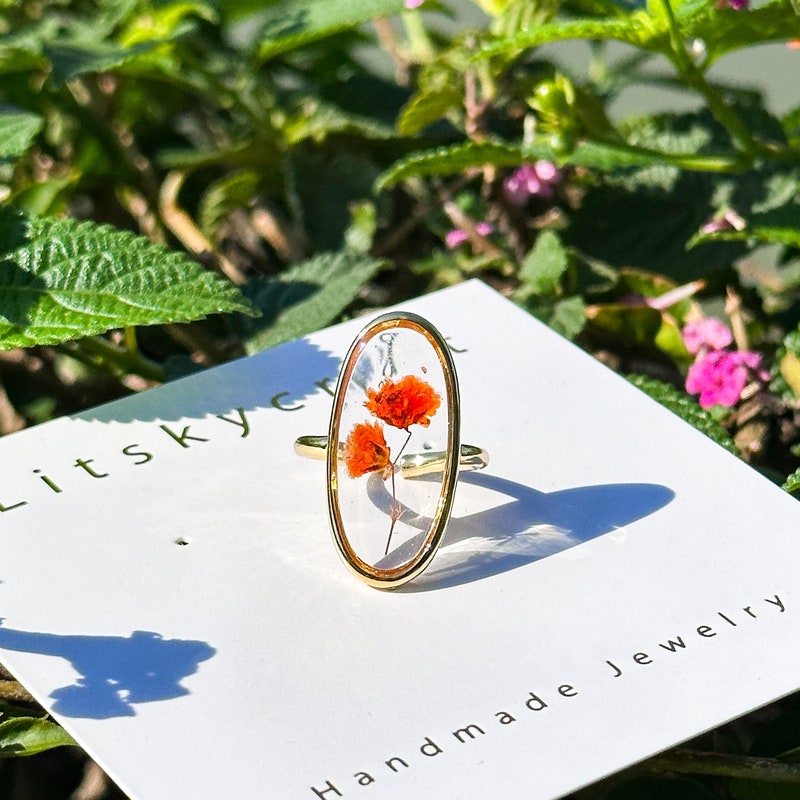 Real Flower Ring - Etsy
