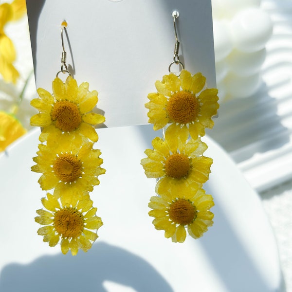 Flower Earrings - Etsy