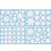 Snowflake Window Clings Set 4 Sheets, Xmas Decals, Electrostatic PVC ...