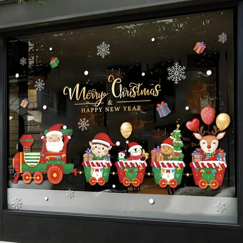 Holiday Window Decals - Etsy