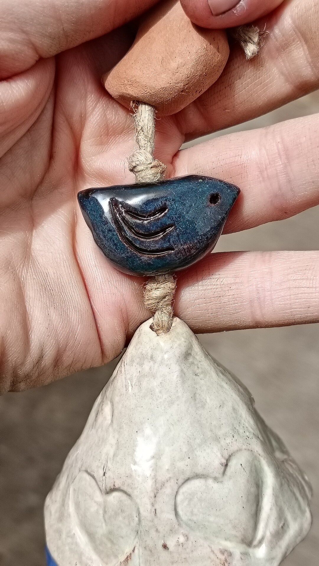 Glazed Ceramic Bell Notturno - Etsy
