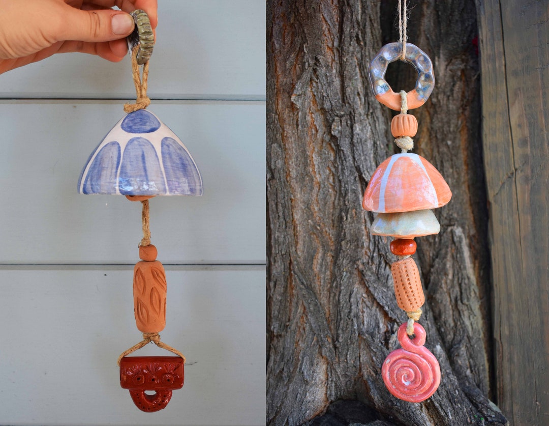 Glazed Ceramic Bells Elven Village - Etsy