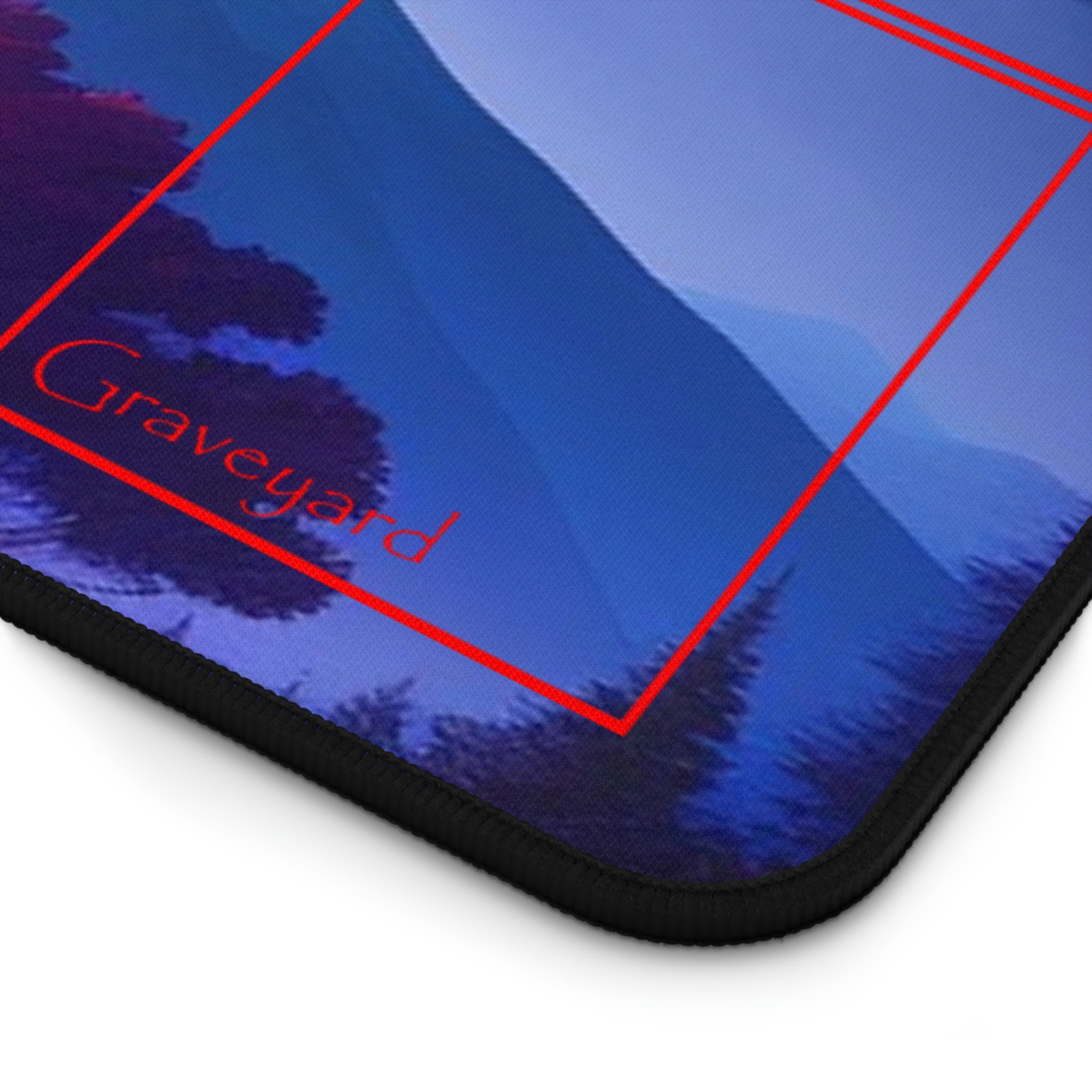 Magic Play Mat Magic Board Mat MTG Game Mat Red Blue Moon Sky Commander ...