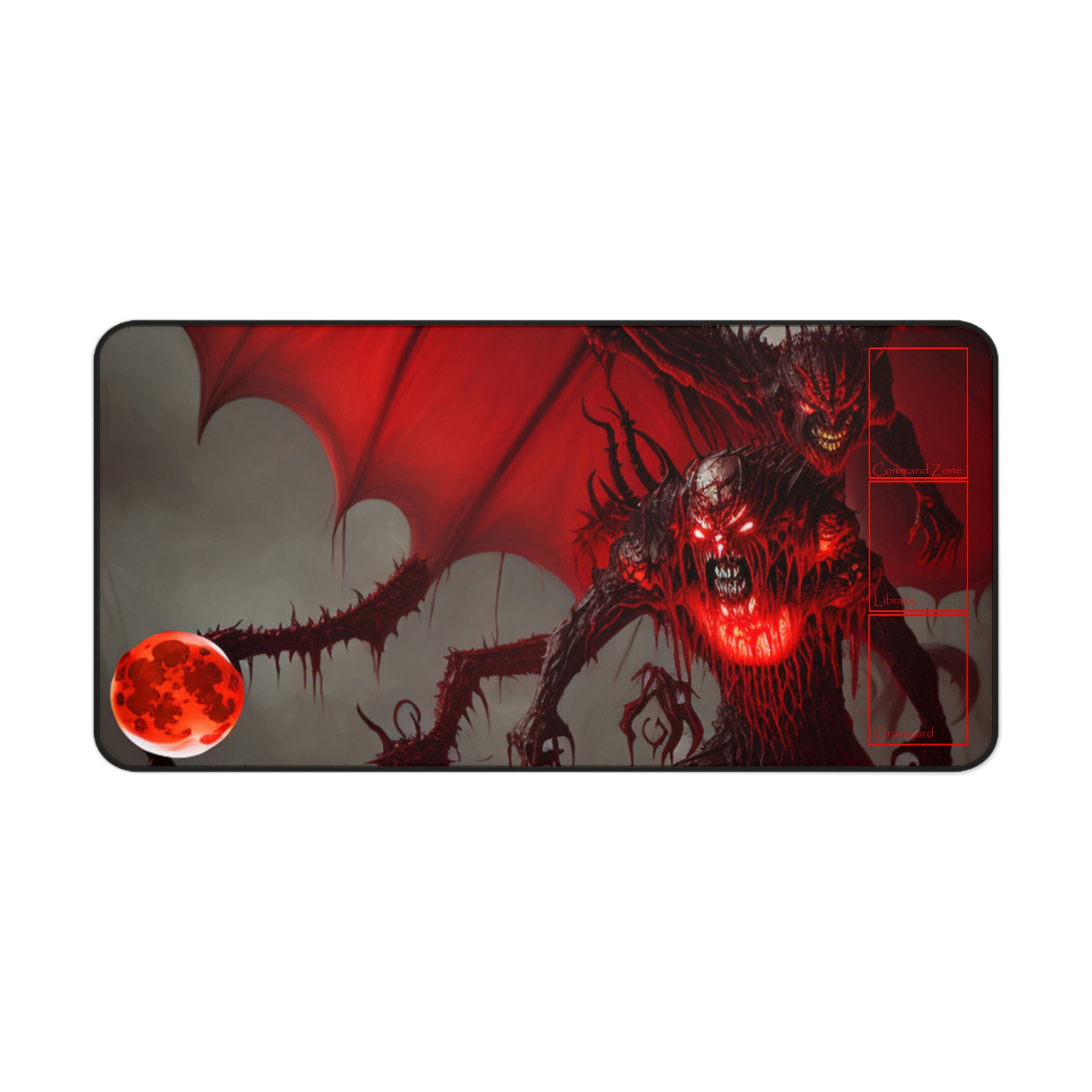 Magic Play Mat Magic Key Board Mat MTG Game Mat Demon Vampire Commander ...