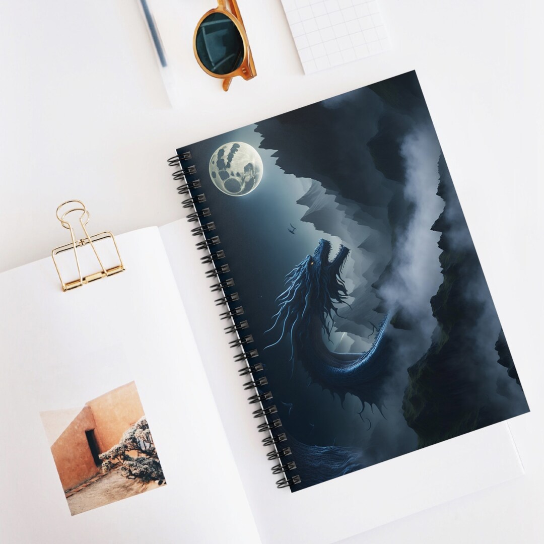Dragon Spiral Notebook: Fantasy Art, Ruled Line Paper - Etsy