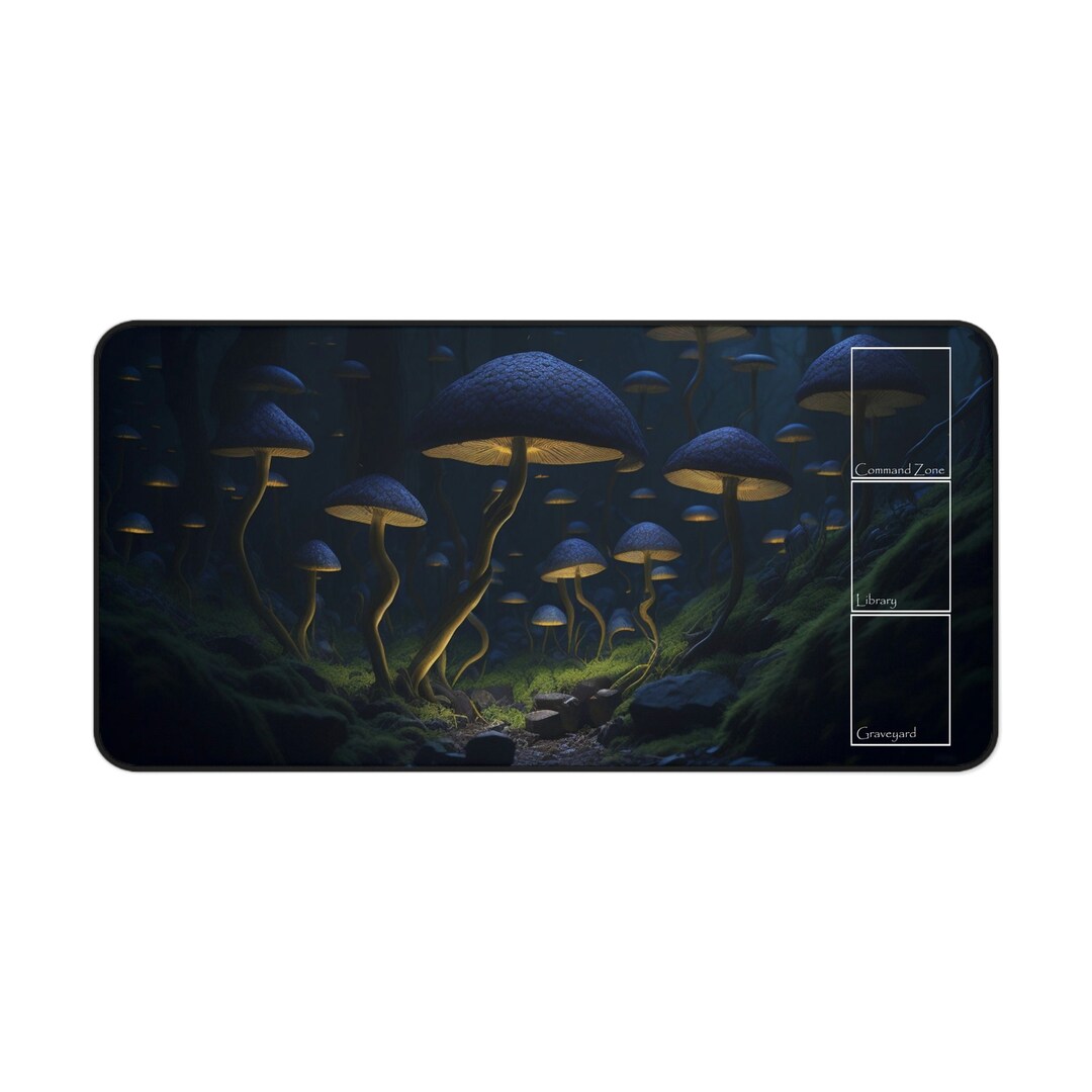 Magic Play Mat Magic Board Mat MTG Game Mat Mushroom Landscape Cross ...