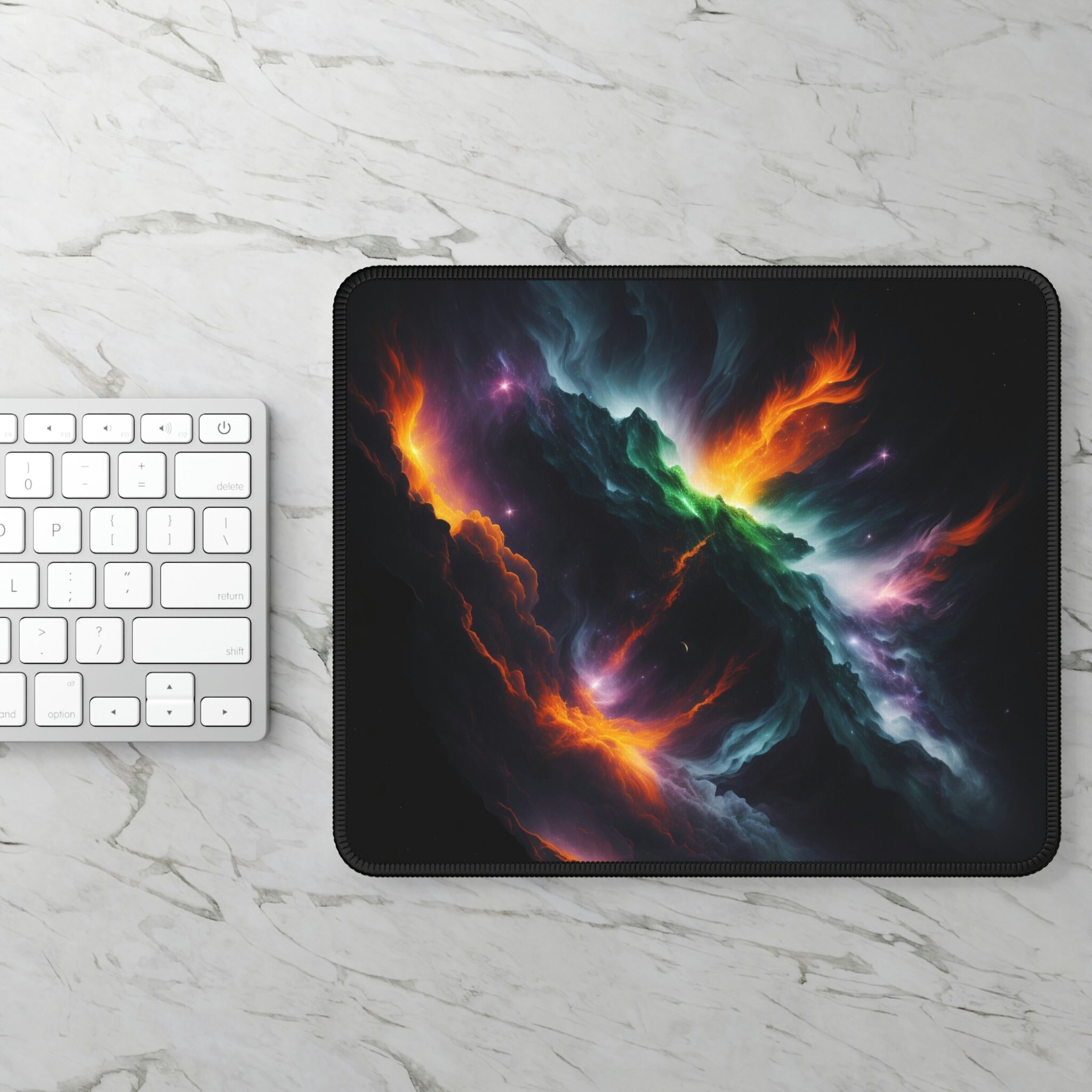 Celestial Desk Mat Outer Space Desk Mouse Pad Vibrant Desk Mat Desk Mat ...