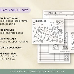 Reading Tracker for Kids, Reading Log, Summer Reading Log, Summer ...