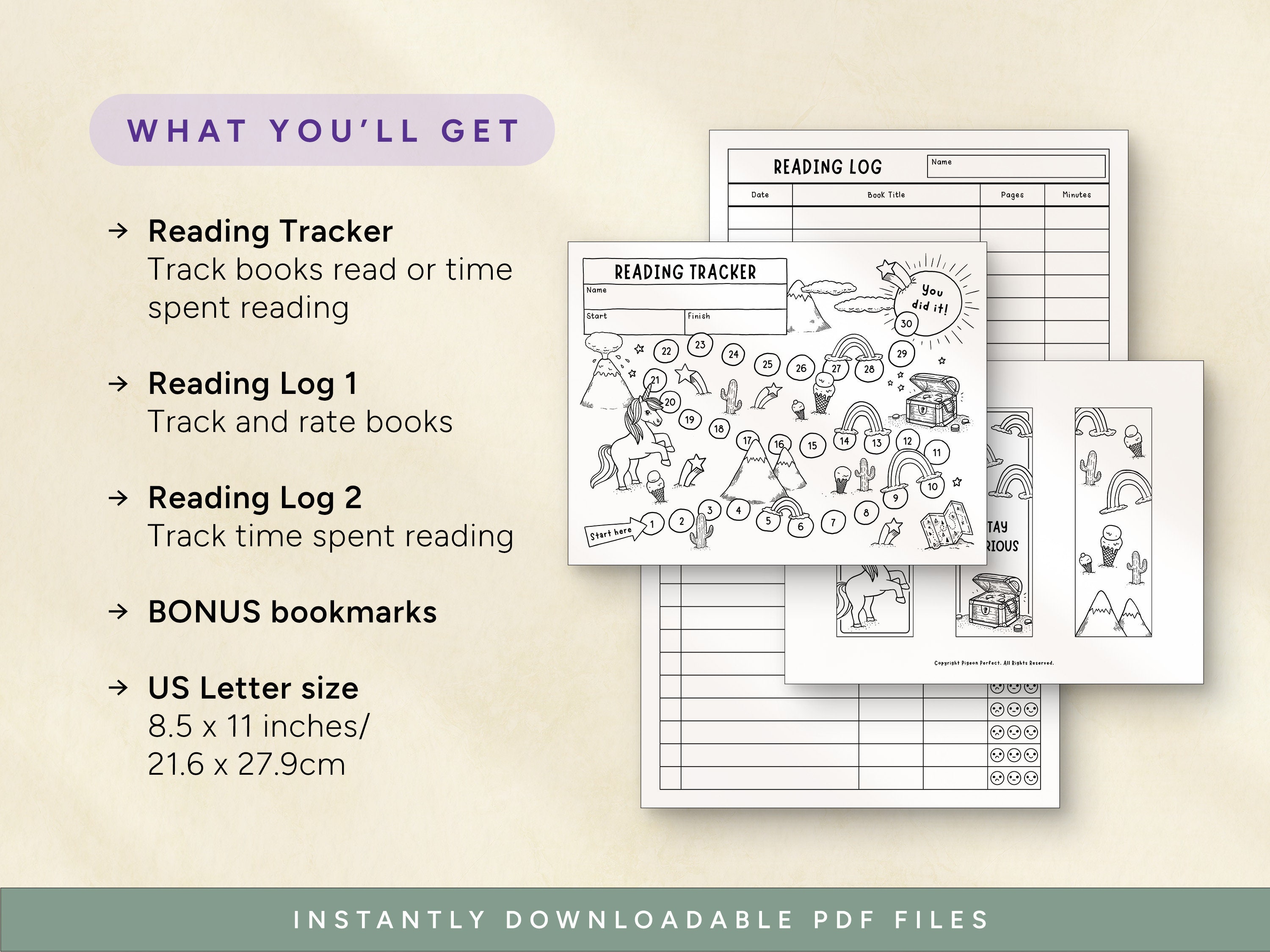 Reading Tracker for Kids, Reading Log, Summer Reading Log, Summer ...