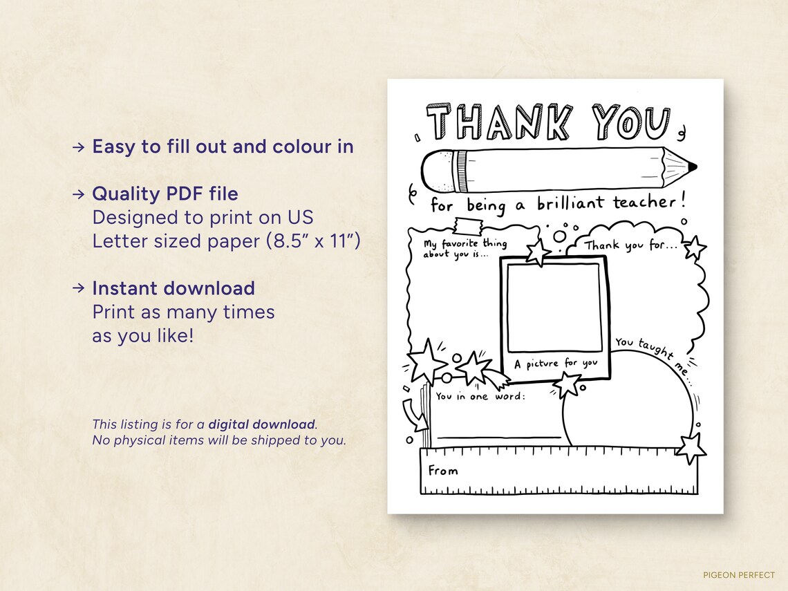 Teacher Appreciation Week Printable, Teacher Thank You, All About My ...