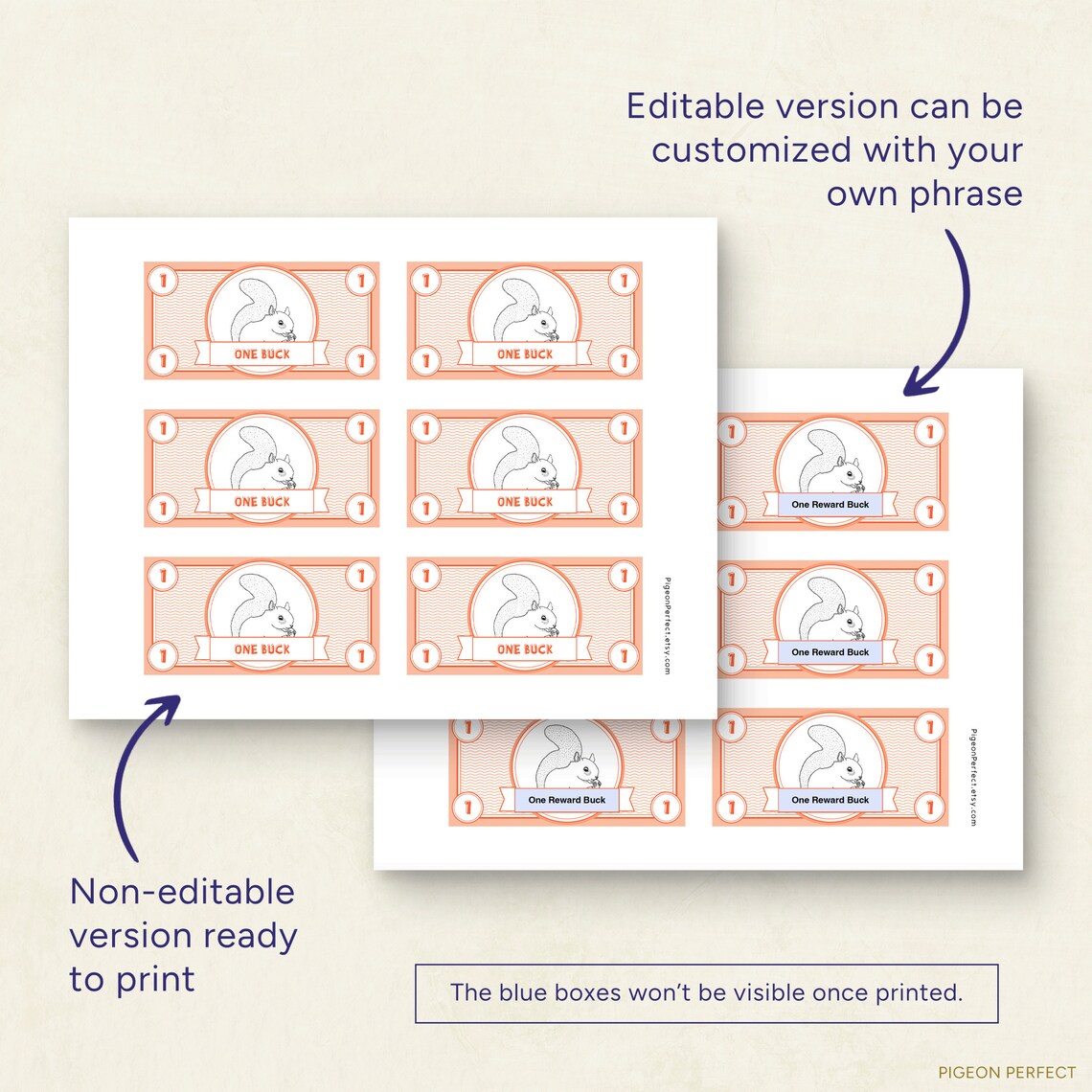 Editable Kids Reward Bucks, Printable Play Money, Reward System for ...