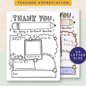Teacher Appreciation Gift, All About My Teacher Printable, Teacher ...