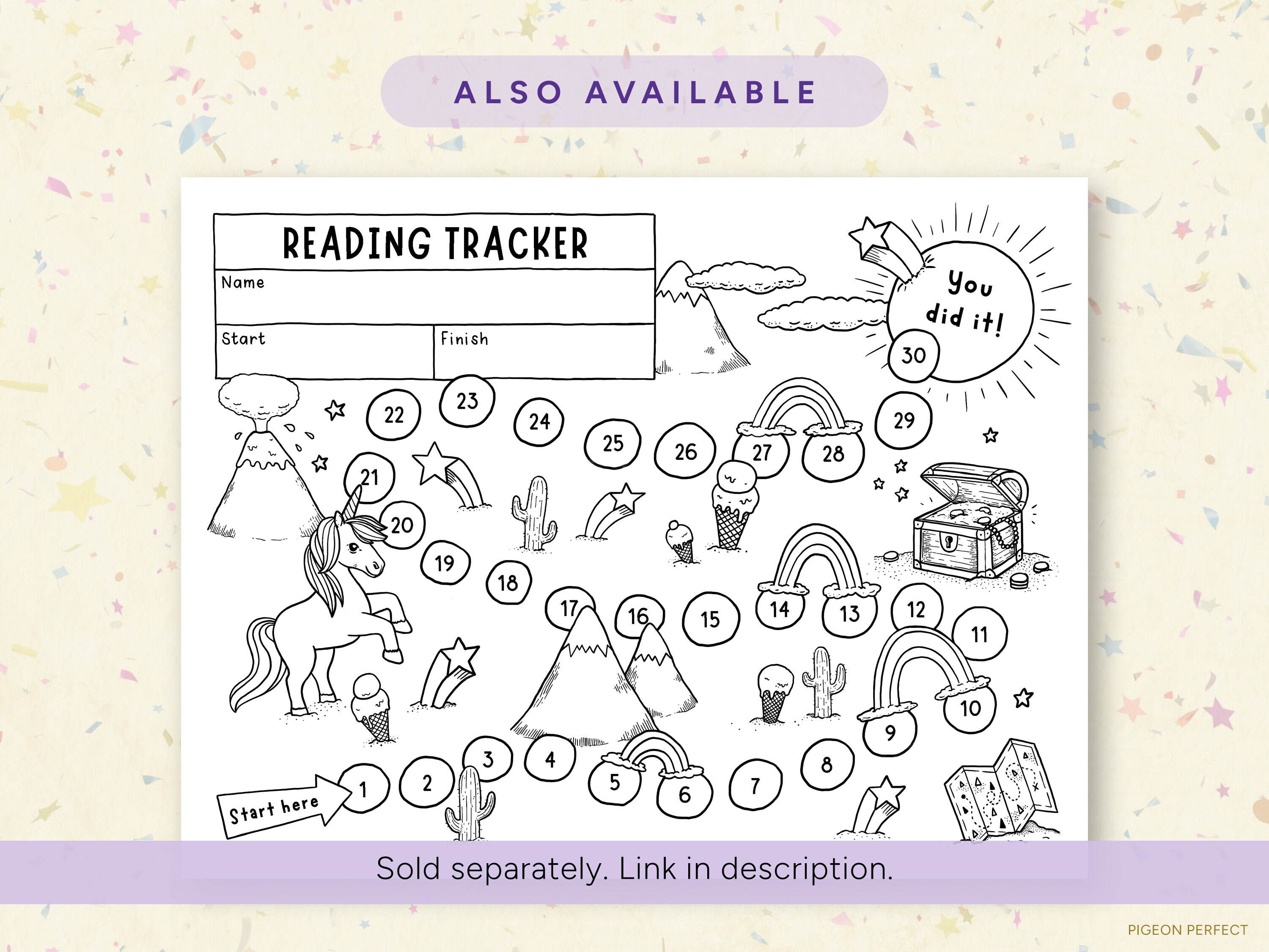 Reading Tracker for Kids, Reading Log, Summer Reading Challenge, Summer ...