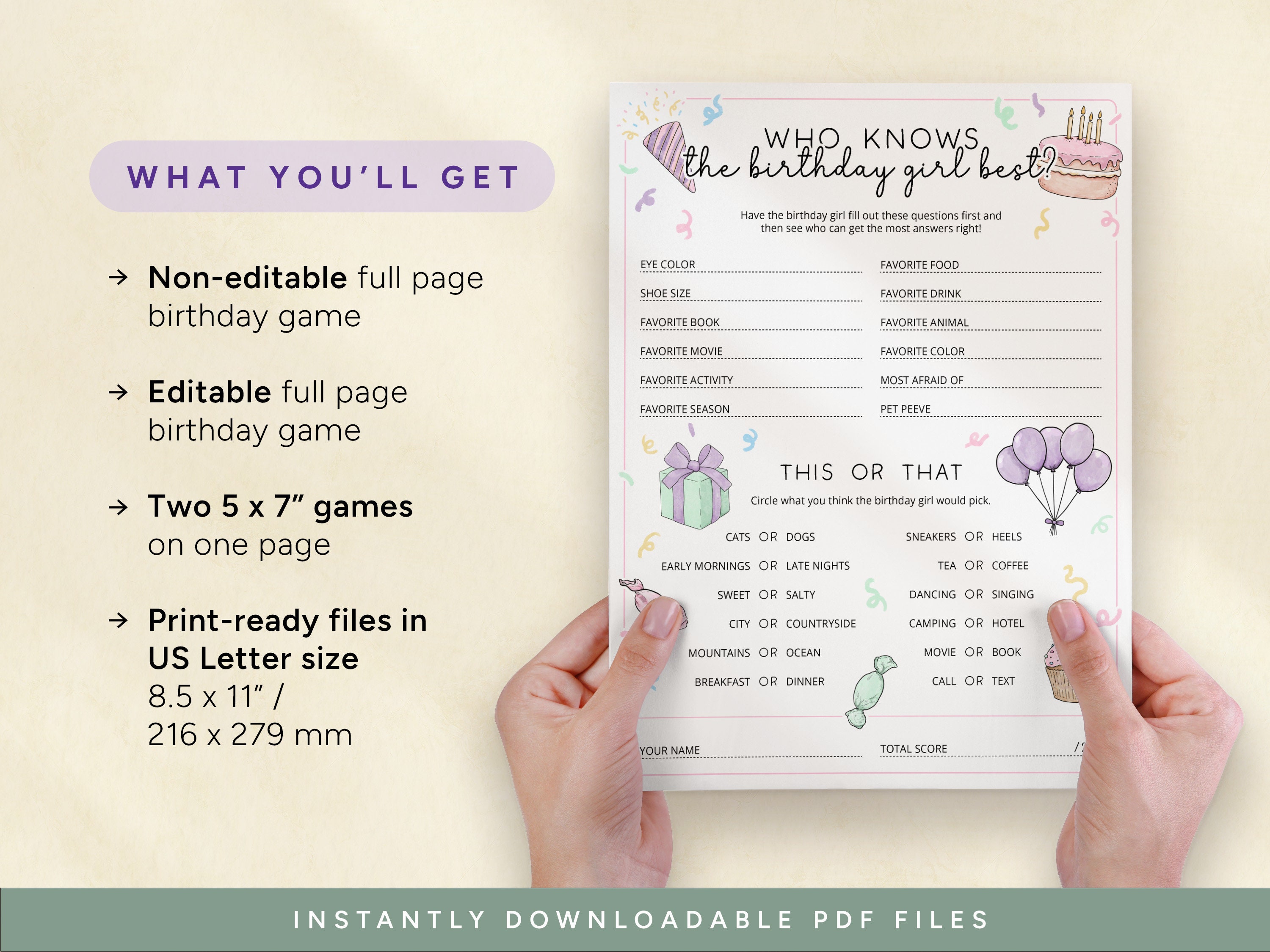 Who Knows the Birthday Girl Best, How Well Do You Know the Birthday ...