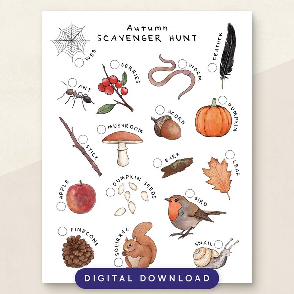 Nature Scavenger Hunt - Etsy