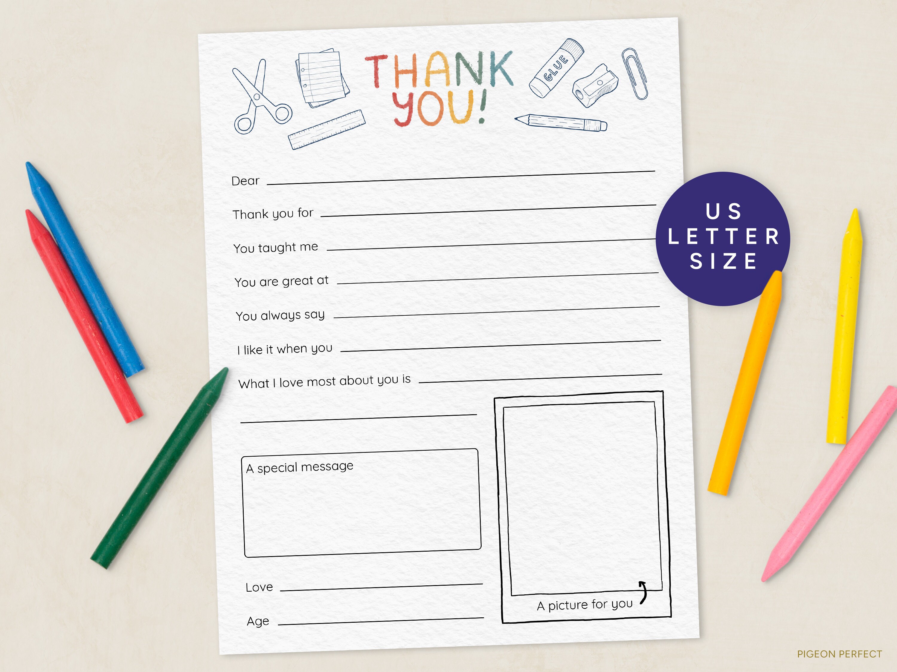 Teacher Appreciation Gift, All About My Teacher, Thank You Teacher Gift ...