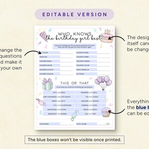 Who Knows the Birthday Girl Best, How Well Do You Know the Birthday ...