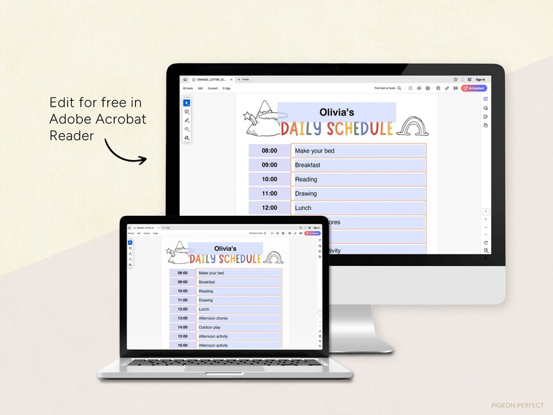 Kids Daily Schedule, Daily Routine, Kids Summer Schedule, Daily Routine ...