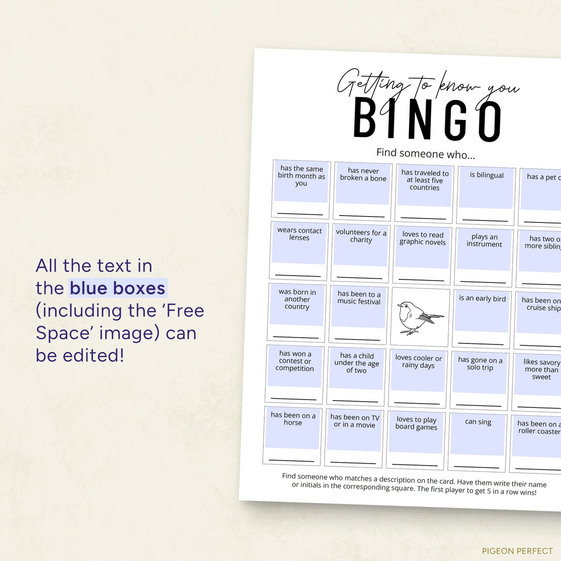 Editable Get to Know You Bingo, Mingle Bingo, Workplace Games, Coworker ...
