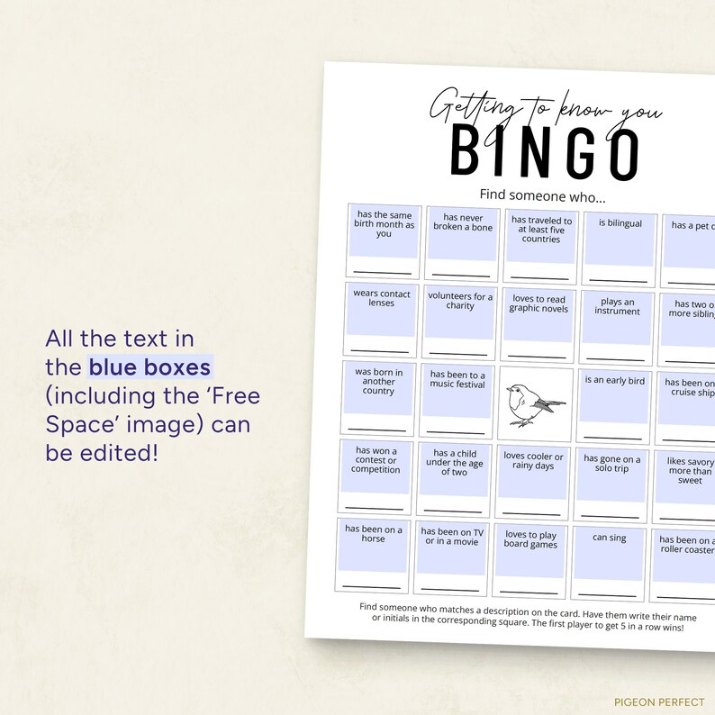 Editable Get to Know You Bingo, Mingle Bingo, Workplace Games, Coworker ...