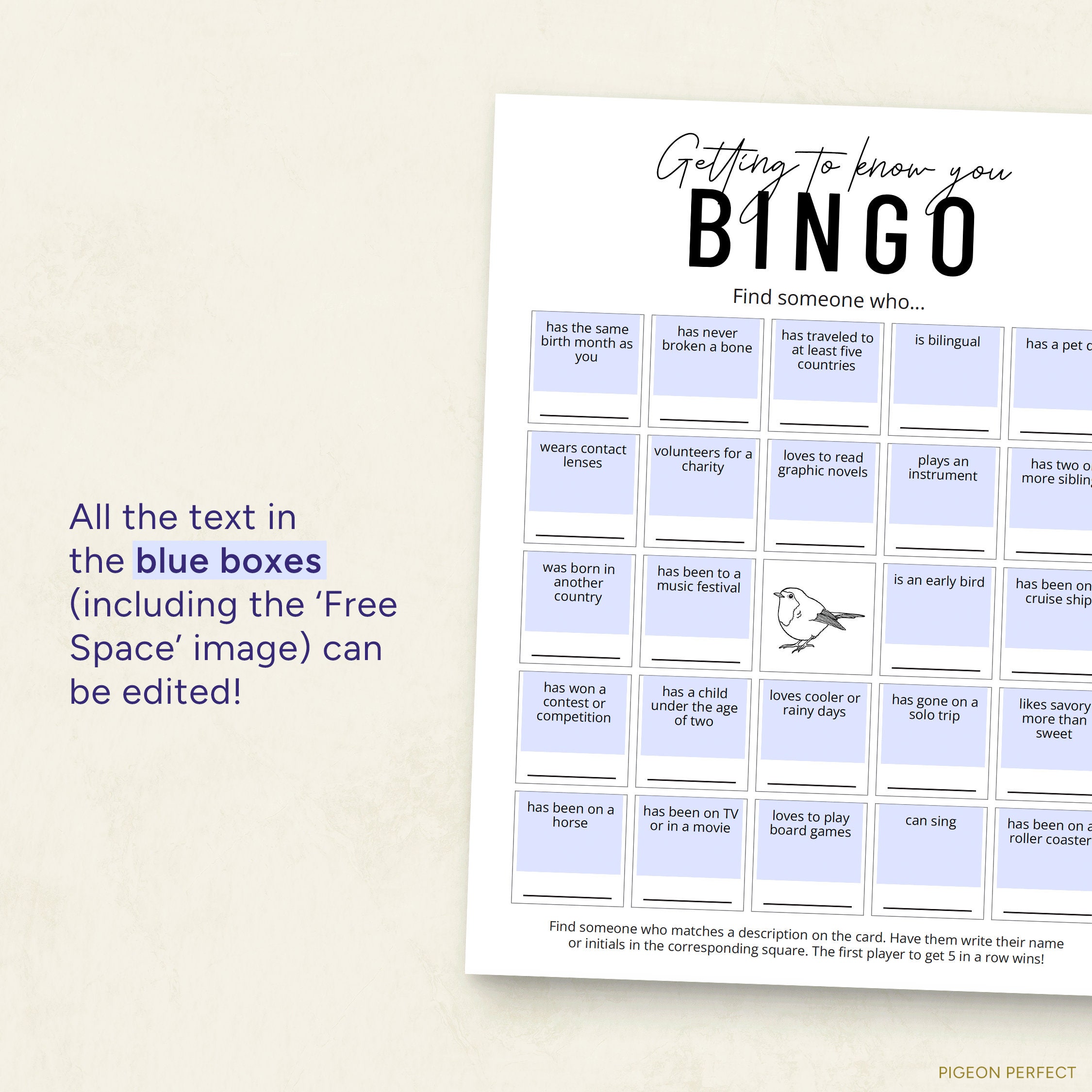 Editable Get to Know You Bingo, Mingle Bingo, Workplace Games, Coworker ...