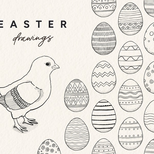 Easter Chick Clipart - Etsy