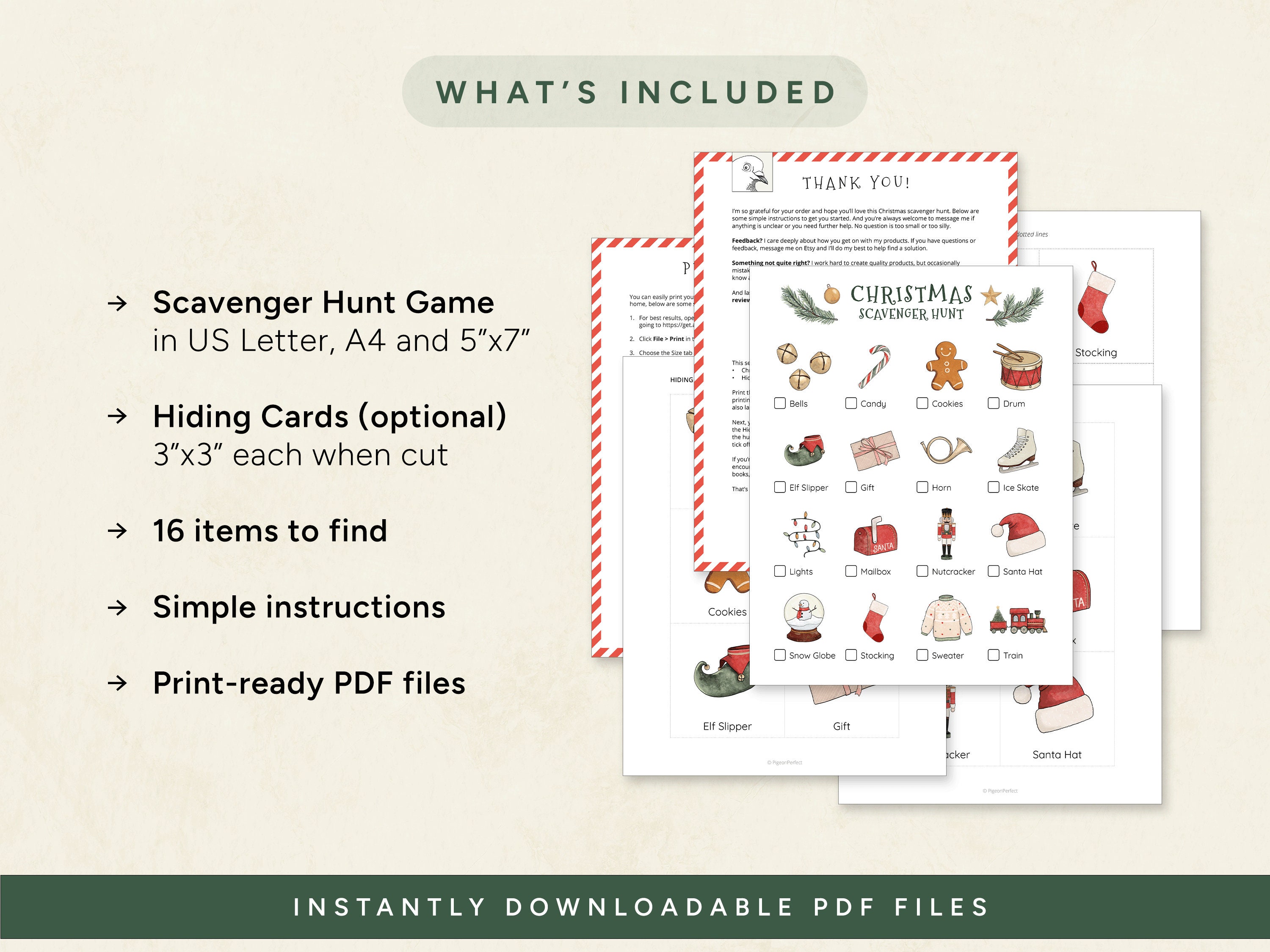 Indoor Christmas Scavenger Hunt for Kids Christmas Treasure - Etsy