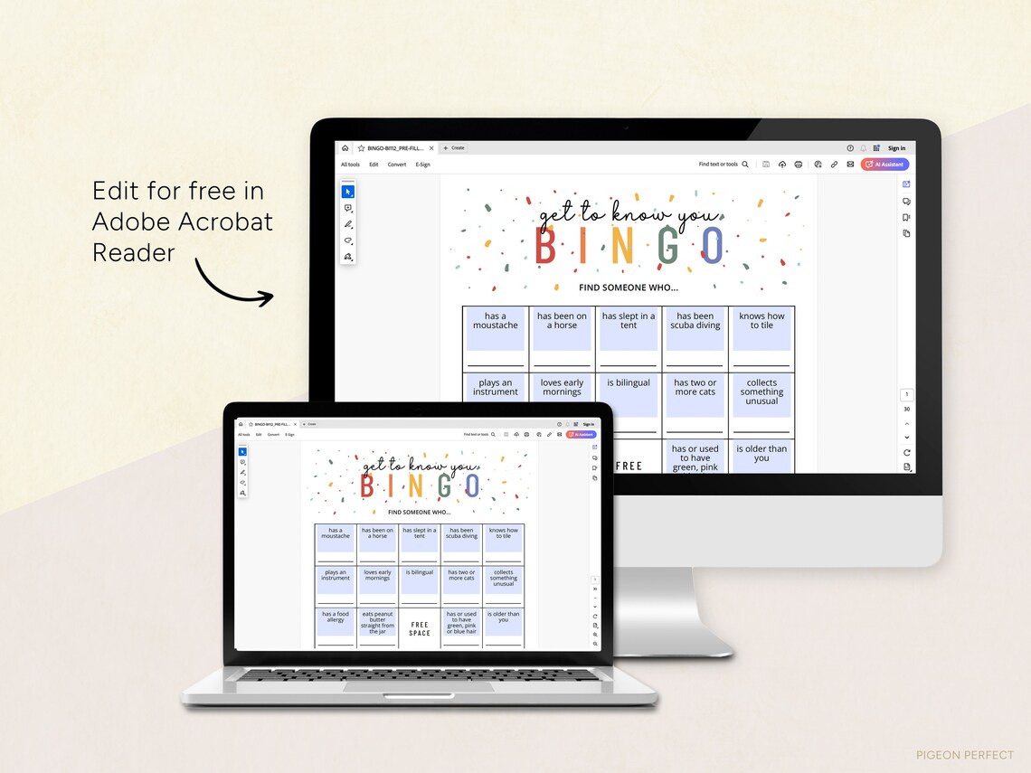 Editable Get to Know You Bingo, Find the Guest Bingo, Coworker Bingo ...