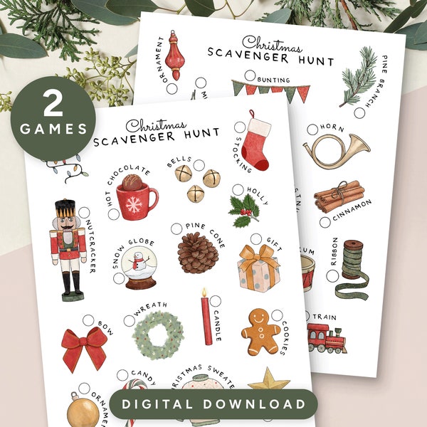 Christmas Scavenger Hunt - Etsy